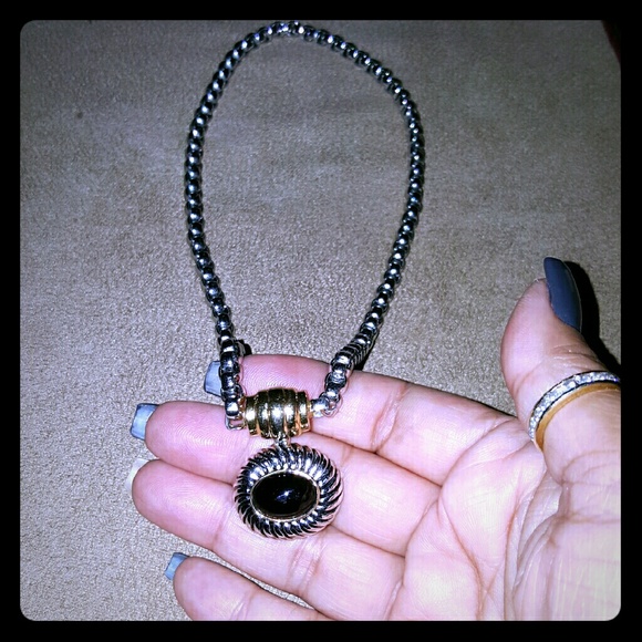 Jewelry | Retired Stainless Steel Black Onyx Chain | Poshmark