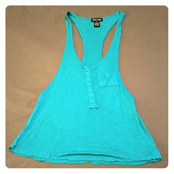 Wet Seal | Tops | Seafoam Green Open Side Crop Tank | Poshmark
