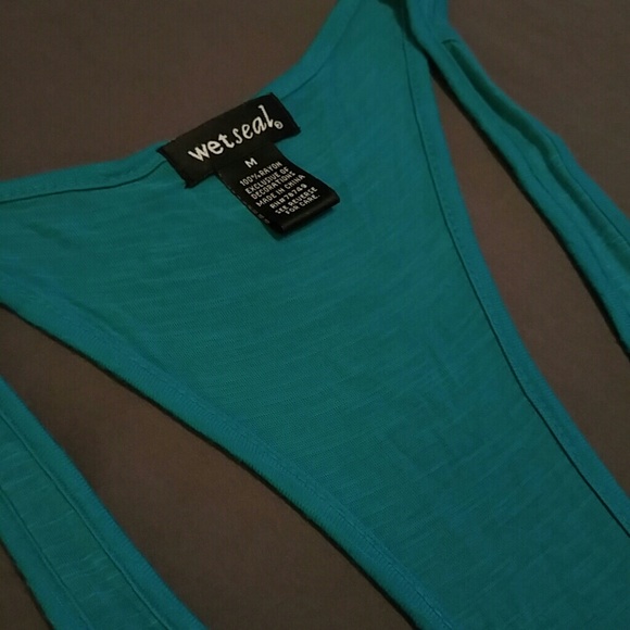 Wet Seal | Tops | Seafoam Green Open Side Crop Tank | Poshmark