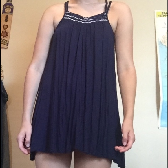 Raviya | Dresses | Flowy Navy Blue Sundress | Poshmark