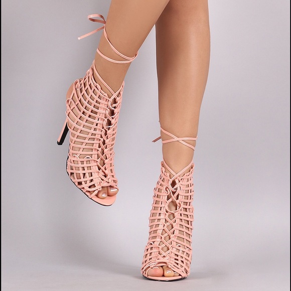 Privileged | Shoes | Privileged Webbed Lace Up Heel | Poshmark