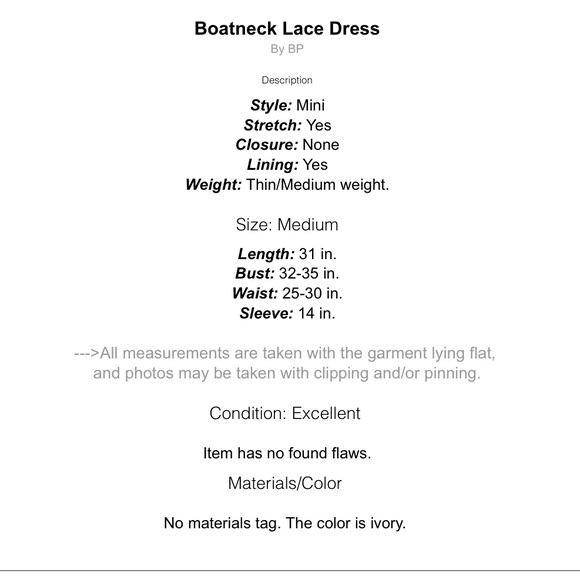 bp | Dresses | Bp Boatneck Lace Mini Illusion Fit Flare Dress | Poshmark