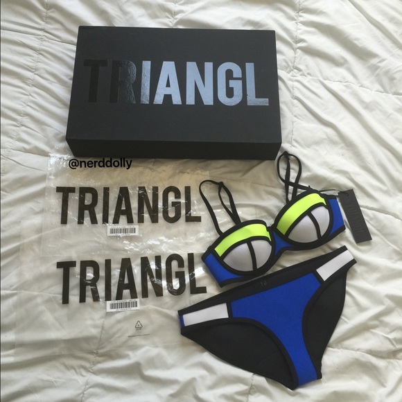 triangl swimwear | Swim | Authentic Triangl Poppy Blue Crush | Poshmark