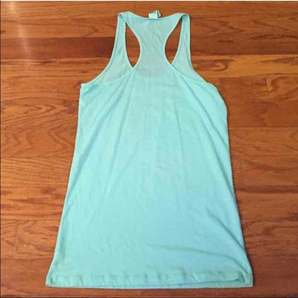 PINK Victoria's Secret | Tops | Vs Pink Sky Blue Racerback Large Sleep ...