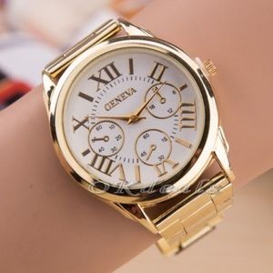 Geneva | Accessories | Luxury Geneva Gold Stainless Steel Quartz Watch ...