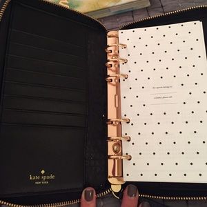 kate spade | Office | Nwt Kate Spade Leather Zip Around Planner | Poshmark