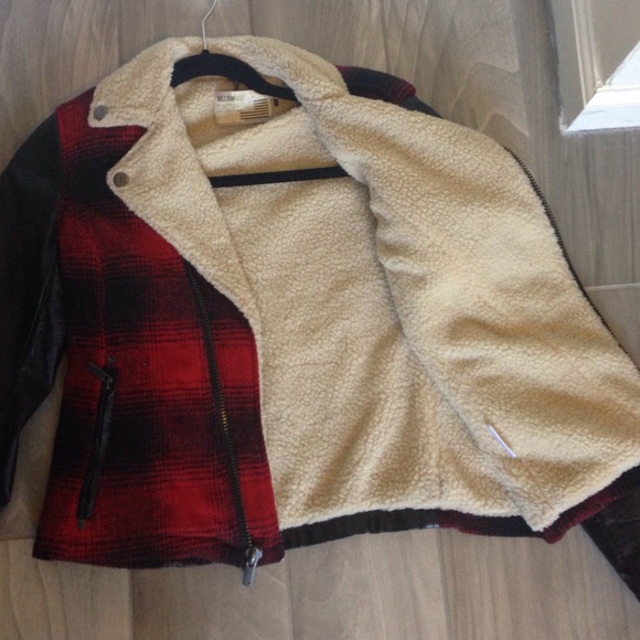 William Rast | Jackets & Coats | William Rast Leather And Plaid Jacket ...