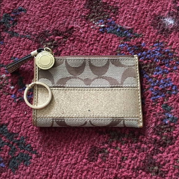 Coach | Accessories | Coach Card Holder With Key Ring | Poshmark