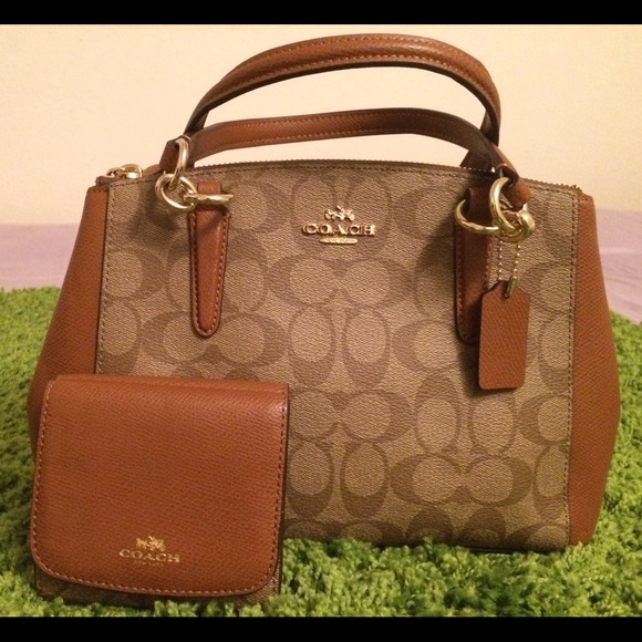 Coach | Bags | Nwt Coach Signature Mini Christie Carryall F3678 | Poshmark