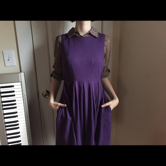 Modcloth | Dresses | Purple Sleeveless Dress | Poshmark