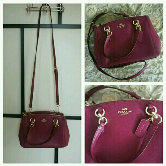 Coach | Bags | Magenta Leather Coach Purse | Poshmark