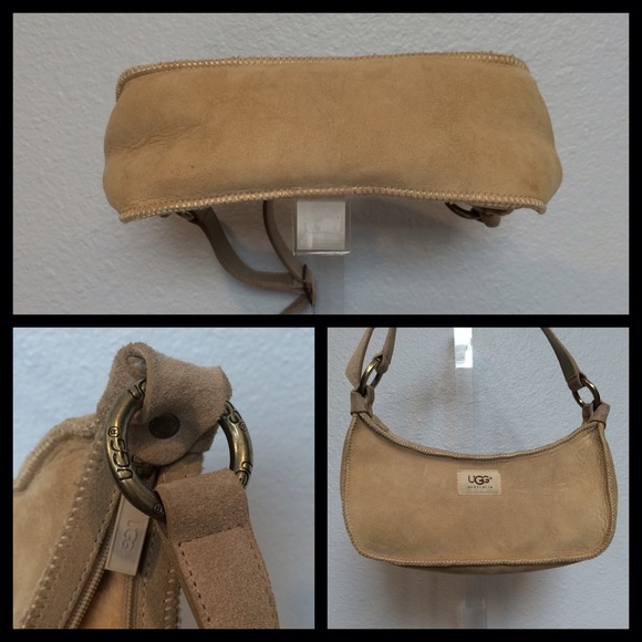 UGG | Bags | Ugg Small Suede Sheepskin Camel Handbag Purse Bag | Poshmark