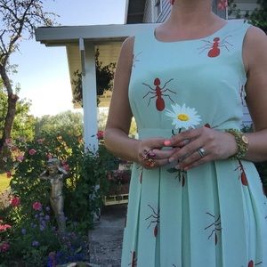 Anthropologie | Dresses | Anthropologie Fire Ants Dress Found | Poshmark