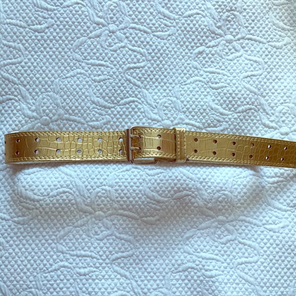 Accessories | Sold Metallic Gold Belt | Poshmark