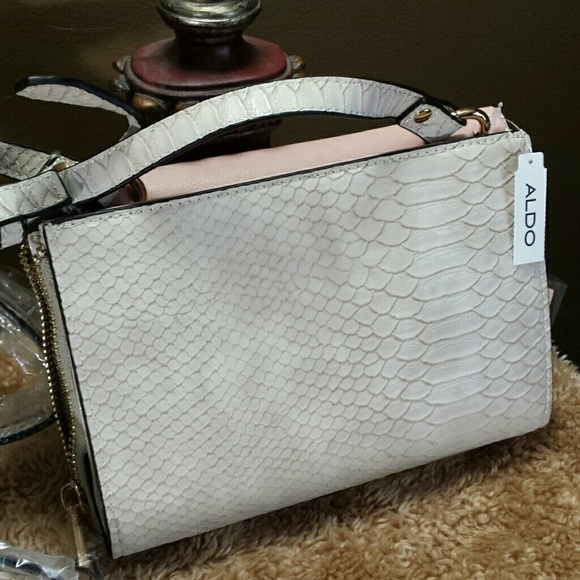 Aldo | Bags | Aldo Pale Pink Snakeskin Crossbody Bag Nwt | Poshmark