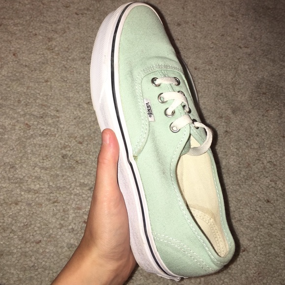 Vans | Shoes | Vans Mint Green Low Top Sneakers | Poshmark
