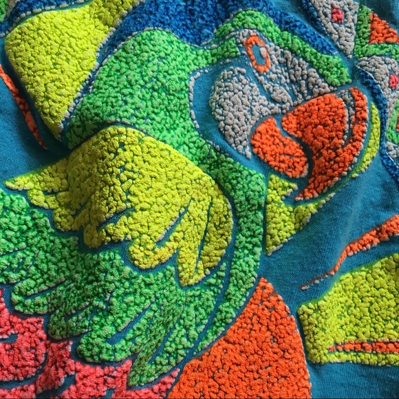 Vintage | Tops | Vintage 9s Neon Florida Bird Tank Top | Poshmark