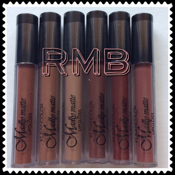 Kleancolor | Makeup | Set Of 6 Matte Liquid Lip Gloss | Poshmark