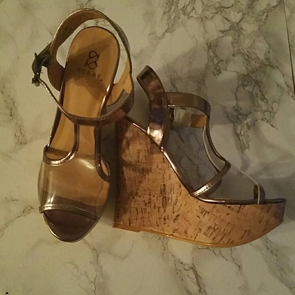 Shoe Dazzle | Shoes | Sexy Corkscrew Wedges | Poshmark
