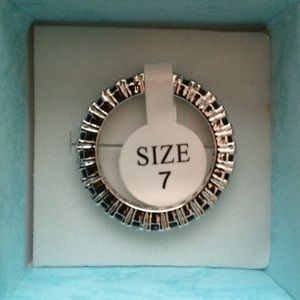 Jewelry | Blue Sapphire Infinity Ring | Poshmark