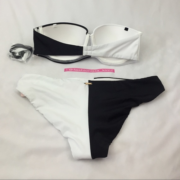 Victorias Secret Swim Victorias Secret Flirt Bandeau Bikini Set