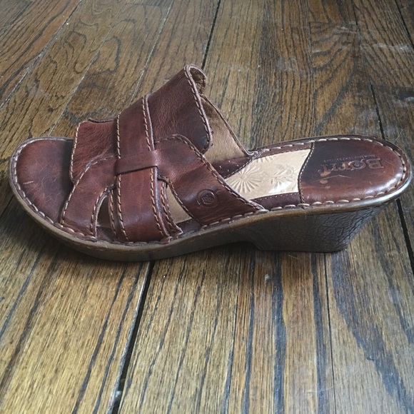 Born | Shoes | Born Leather Wedge Sandals | Poshmark
