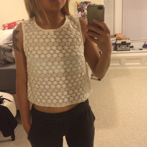 H&M | Tops | Hm Crop Top Black Available | Poshmark