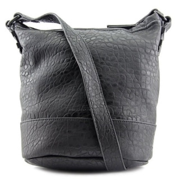 French Connection | Bags | French Connection Black Hobo Bucket Handbag ...