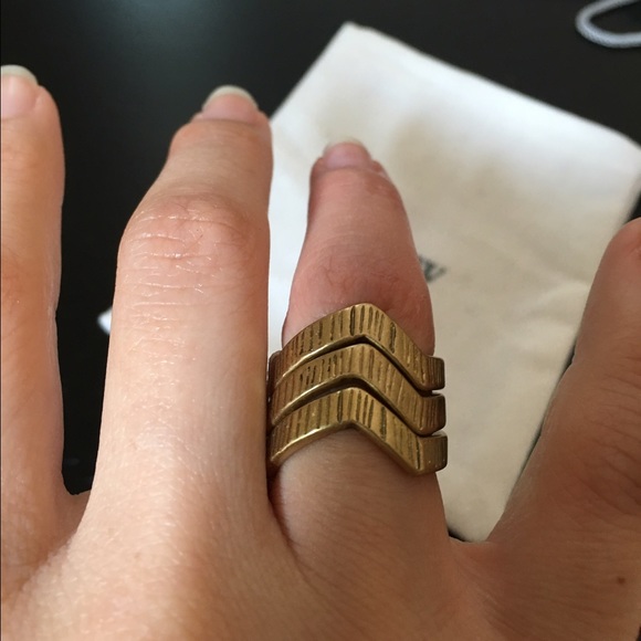 J. Crew | Jewelry | Jcrew Nwt Trio Stackable Gold Rings | Poshmark