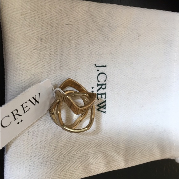 J. Crew | Jewelry | Jcrew Nwt Trio Stackable Gold Rings | Poshmark
