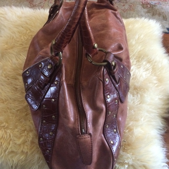 Via Spiga | Bags | Via Spiga Leather Duffel Style Purse | Poshmark