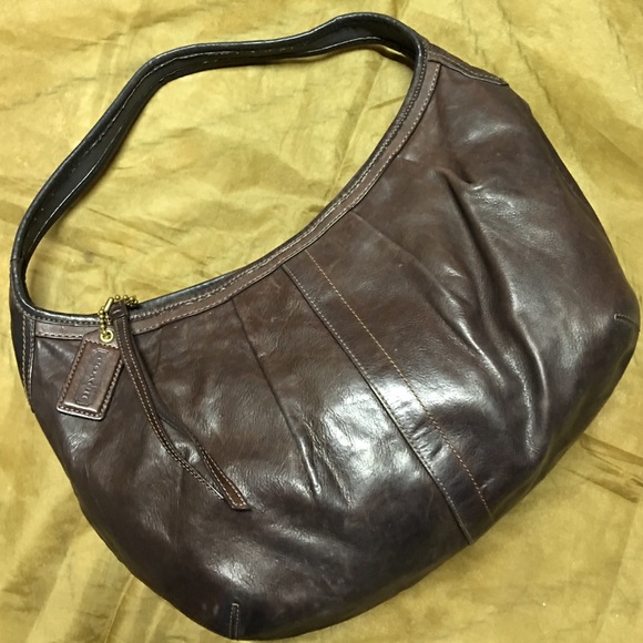 Coach | Bags | Coach Ergo Mahogany Leather Pleated Hobo Bag | Poshmark