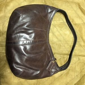 Coach | Bags | Coach Ergo Mahogany Leather Pleated Hobo Bag | Poshmark