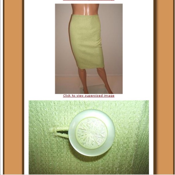 Le Suit | Jackets & Coats | New Le Suit 6 Lime Green Sheen Jacket Skirt ...