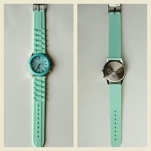 Accessories | Nwt Mint Green Silicone Watch | Poshmark