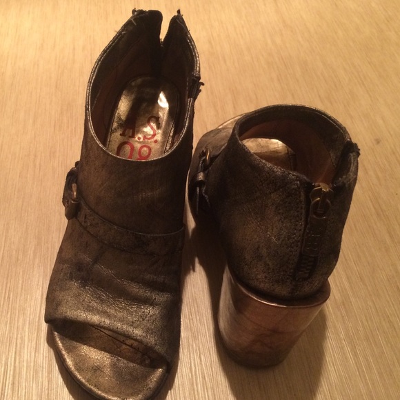 AS98 | Shoes | Silver As98 Sandals Worn Once Or Twice | Poshmark