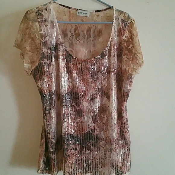 Tops | Glitterscape Xl Top | Poshmark