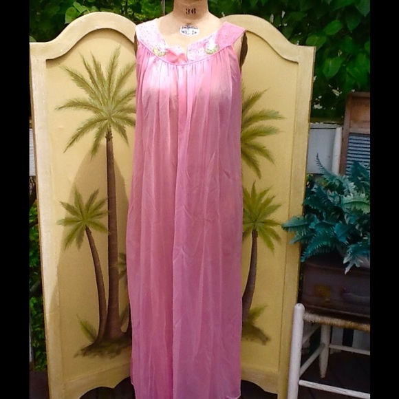 Vintage | Intimates & Sleepwear | Vtg 6s Sheer Negligee Setso Pretty ...