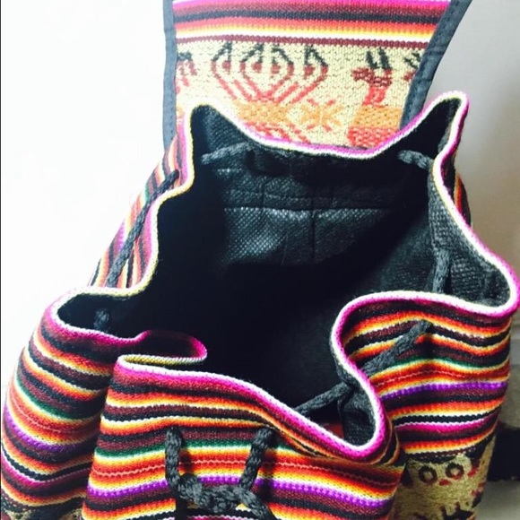Bags | Knitted Peruvian Backpack | Poshmark