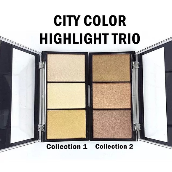 City Color | Makeup | Two Highlighter Trio Pallets | Poshmark