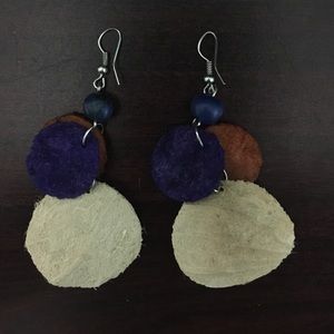 63% off Jewelry - Handmade Peruvian threaded spiral dangle earrings ...