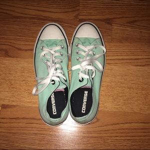 mint colored converse shoes on Poshmark