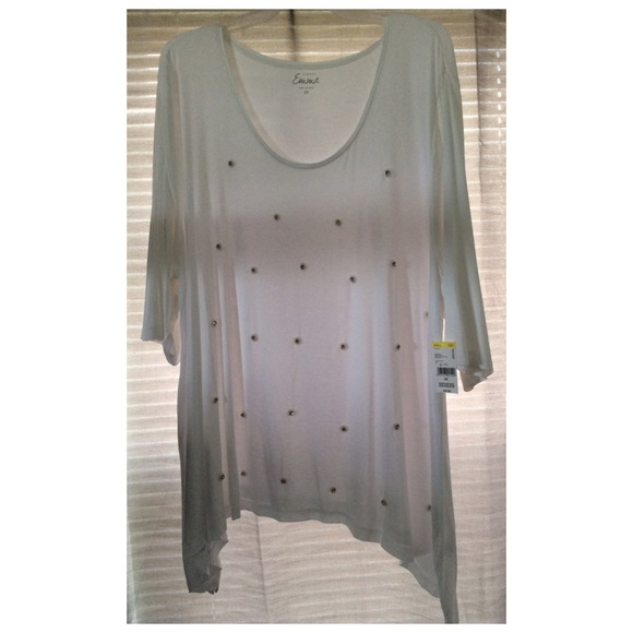 Simply Emma | Tops | Embellished Hilo Top | Poshmark