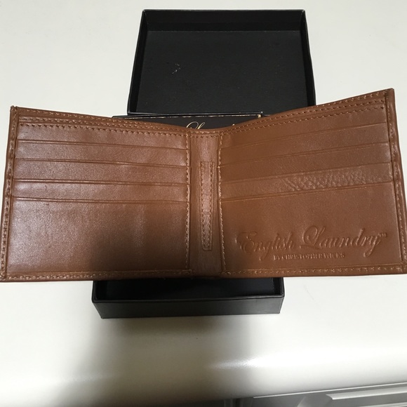 English Laundry | Bags | English Laundry Mens Cognac Wallet Nib | Poshmark