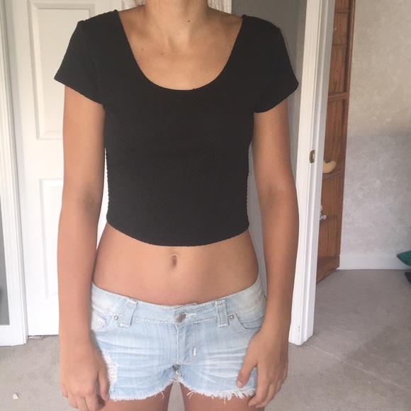 PacSun | Tops | Black Low Back Crop Top | Poshmark