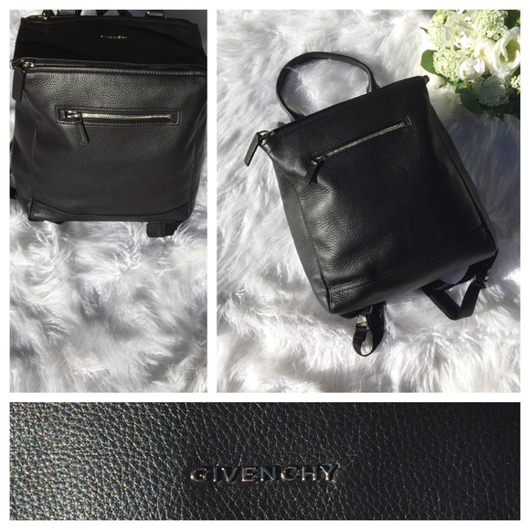 Givenchy | Bags | Givenchy Pandora Black Leather Backpack | Poshmark