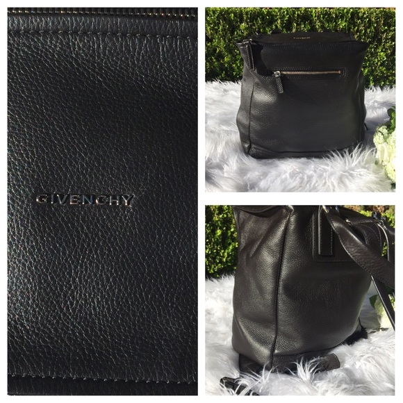 Givenchy | Bags | Givenchy Pandora Black Leather Backpack | Poshmark