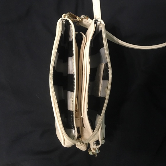 Charming Charlie | Bags | Cross Body Cream Purse | Poshmark