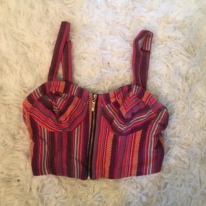 Tops | Aztec Crop Top From Forever 21 | Poshmark