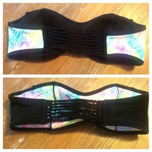 PINK Victoria's Secret | Swim | Vs Pink Reversible Watercolor Bandeau ...